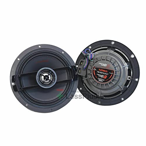 CERWIN VEGA SM65F4 6.5" 4Ω 800W Max / 150W RMS 2-Way Coaxial Marine Speakers w/Titanium Dome Tweeter (Pair) Black