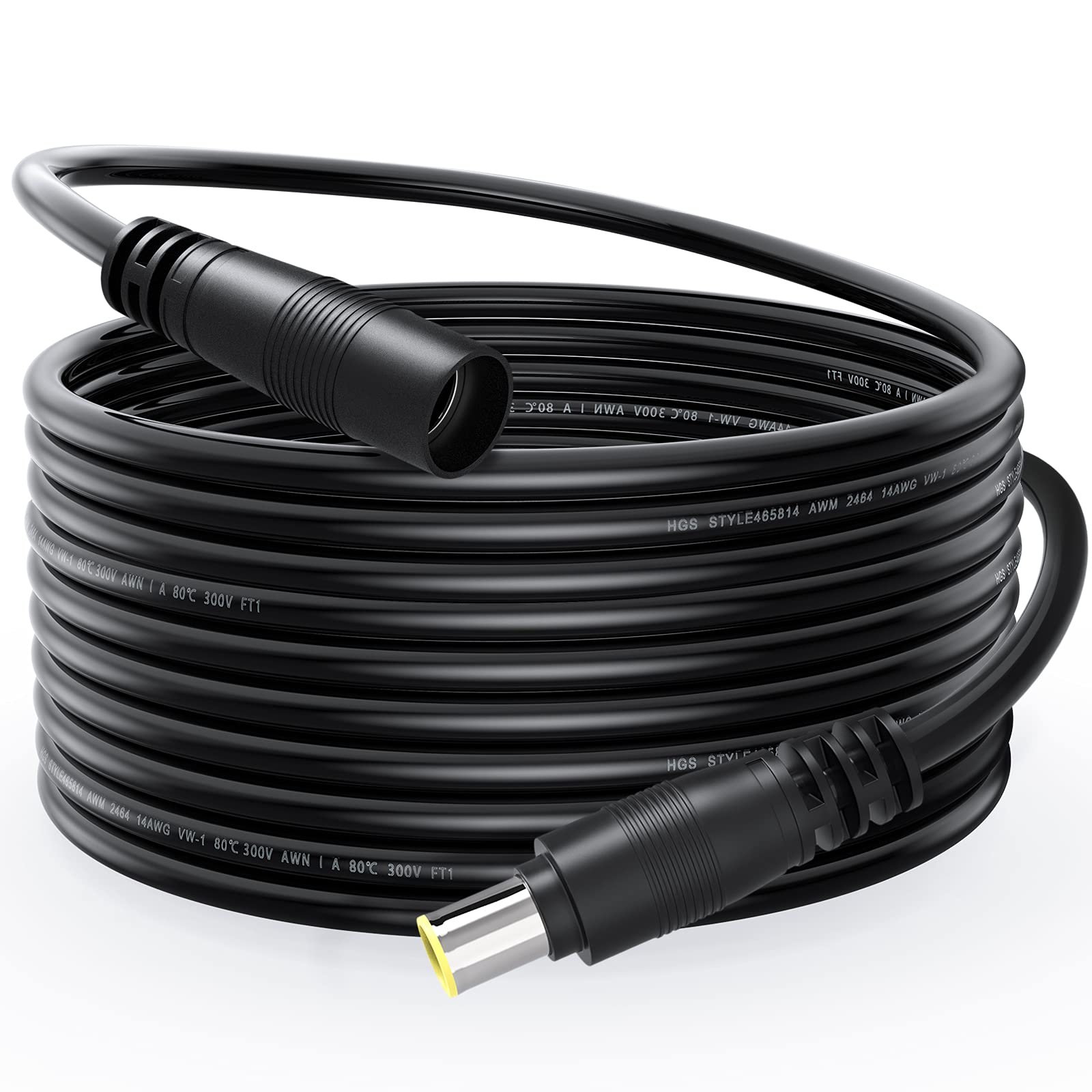 Electop DC 8mm Extension Cable 20Ft, DC 8mm Cord 14AWG DC 8mm Female to Male Adapter Connector Cable 8mm DC Power Plug for GZ Yeti Jackery Solar Generator Portable Power Station and Solar Panel