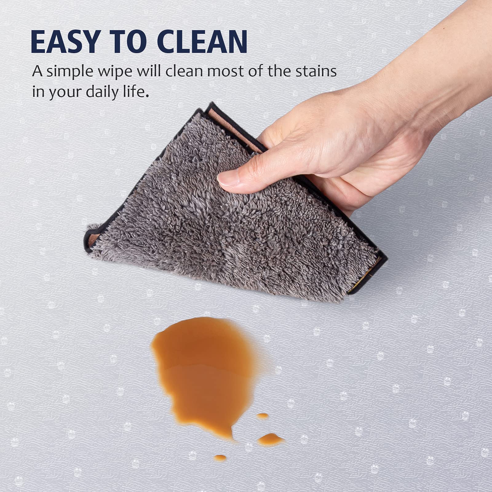 Ciconira Office Chair Mat for Carpet, 48'' x 36'' with Lip, Heavy Duty Desk Chair Mat for Low and No Pile Carpeted Floors, Computer Chair Mat Protector with Studs, Anti-Crack, Easy Glide, Clear