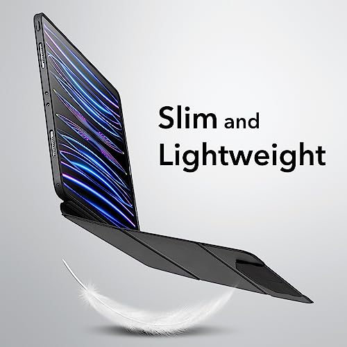 ESR for iPad Pro 11 Inch Case (2022/2021), Detachable Magnetic Cover, Smart Trifold Stand with Hard Shell Back, Pencil 2 Wireless Charging, Slim and Light, Ascend Series, Frosted Black