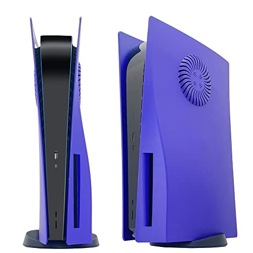 Faceplate for PS5 with Cooling Vents and Dust Filter DOBEWINGDELOU Face Plate Console Cover Replacement Side Plate Shell for PS5 Disc Edition Dustproof Accessories ABS Case Purple