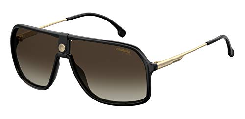 Carrera 1019/S Sunglasses CA1019S-0807-HA-6410 - Black Frame, Brown Gradient Lenses, Lens Diameter