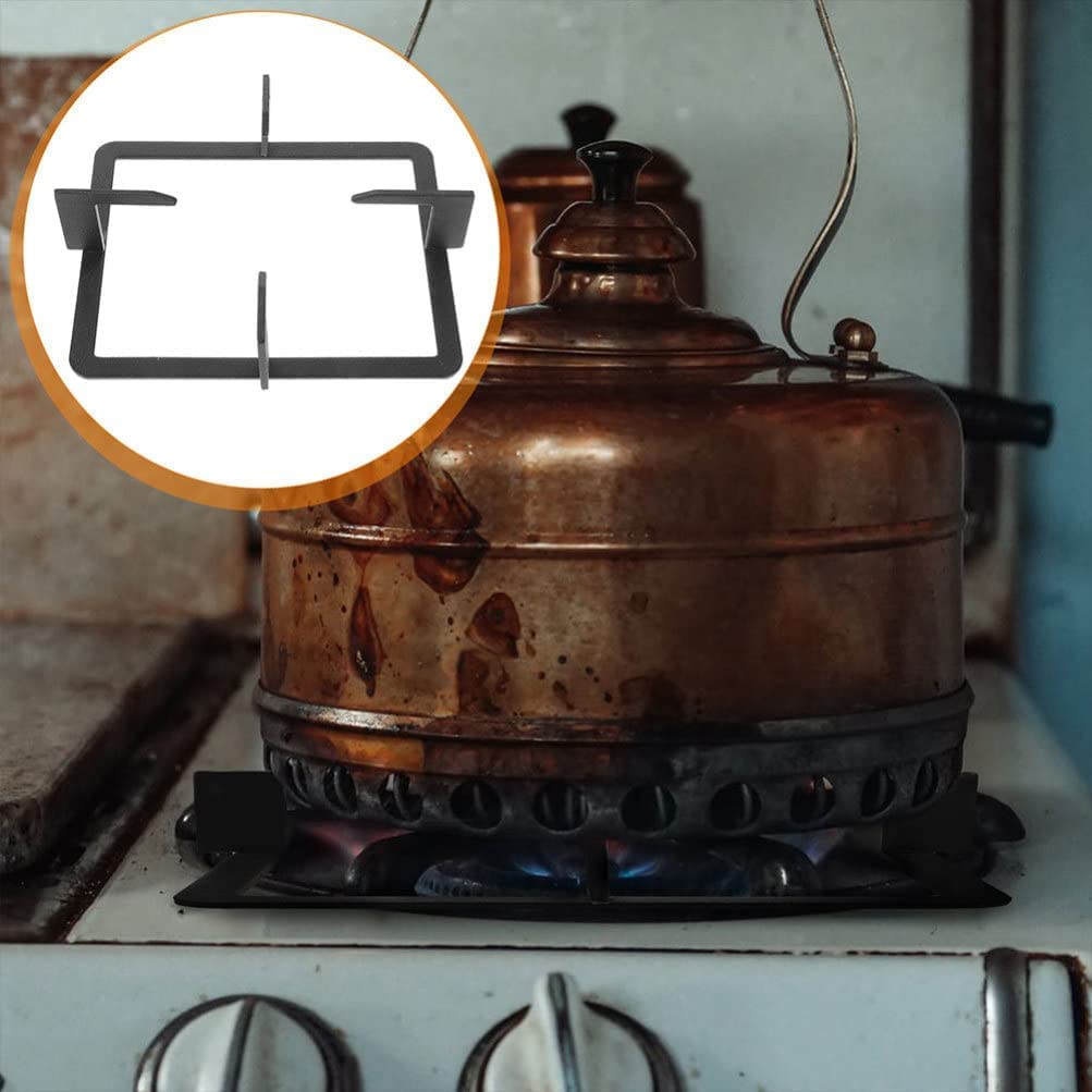 CASOTA Universal Pan Support Stand Metal Brackets Stove Support Rack Cast Iron Wok Rack Gas Stove Bracket Anti- Skid Windproof Pot Rack Replacement Wok Ring for Kitchen Restaurant Shelving Brackets