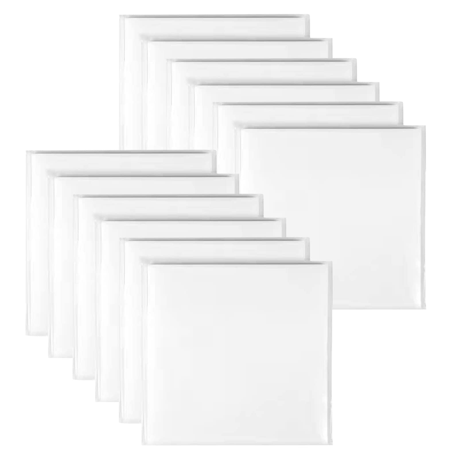 Clear Transparent Sticky Notes, 12 Pads 600 Sheets Clear Translucent Sticky Notes Suitable for Reading、Studying 、Office、School(3x3in)