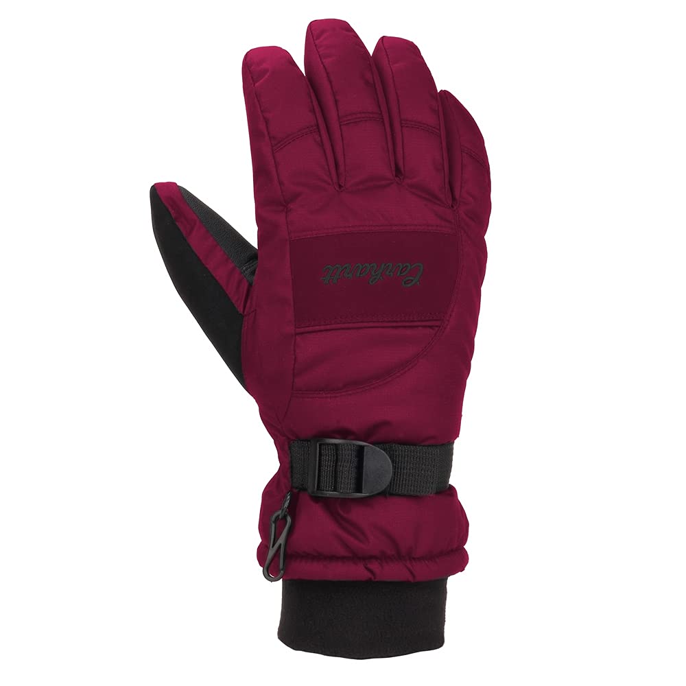 Carhartt Women's Waterproof Glove, crabapple, Medium