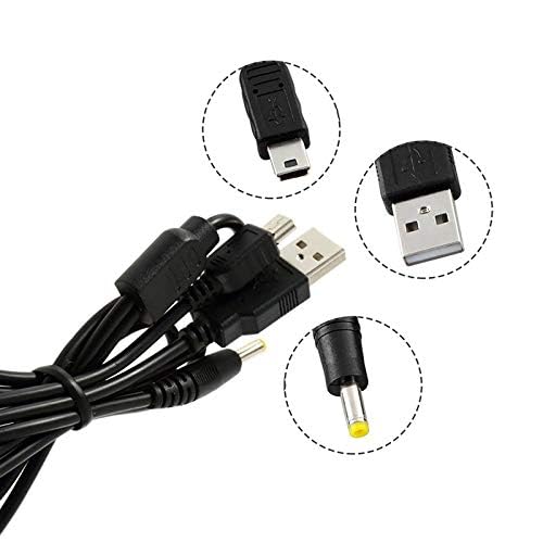 Skywin PSP Charger Cable 6 Feet 2-in-1 Replacement Charger Cable Compatible with PlayStation Portable PSP 1000 2000 3000 and PS3