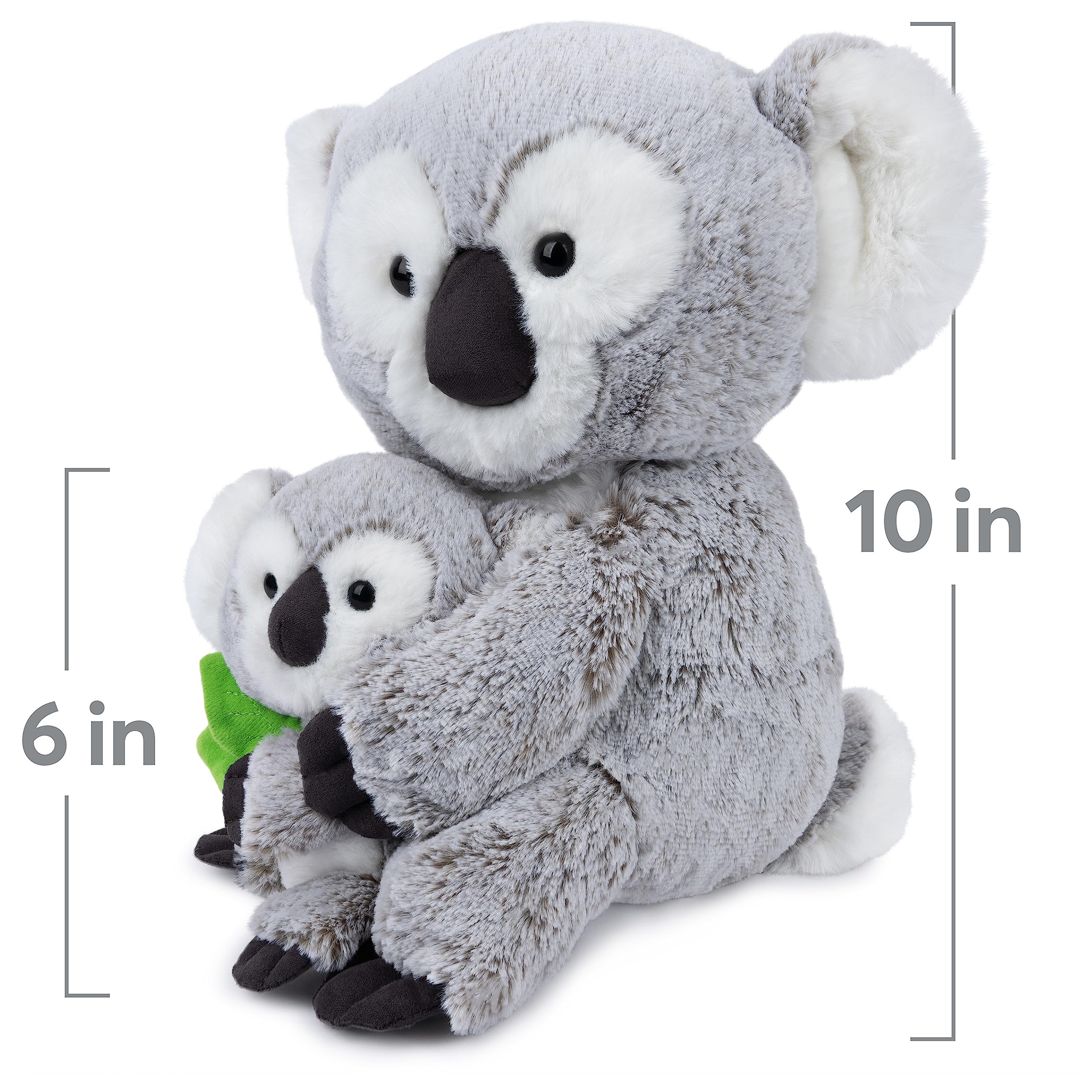 GUND Zozo The Koala Bear with Joey Plush, Stuffed Animal for Ages 1 and Up, Gray/White, 10β