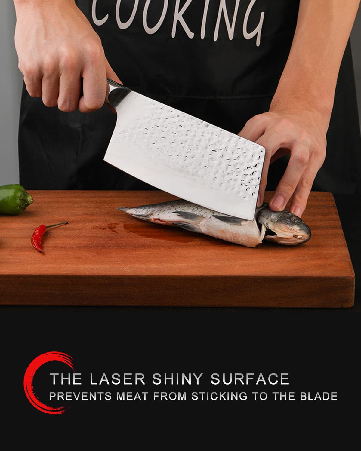etable Meat Cleaver Knife cooking knife with Wooden Handle7inch Heavy Duty viking knife Chopper for Butcher Slicing Vegetablesā¦