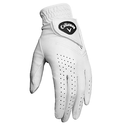 Callaway Golf Dawn Patrol Glove (Worn on Right Hand, White 2019, Medium, Ladies)