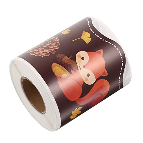 Ciieeo 1 Roll Chalkboard Stickers Thanksgiving Borders Stickers Autumn Wave Board Borders Autumn Board Borders Stickers Maple Leaf Borders Fall Border Trim Autumn Leaves Sector Paper