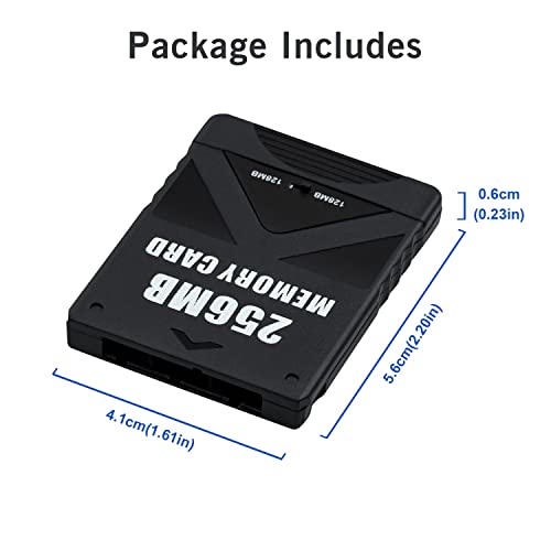 Mcbazel 256MB High Speed Game Memory Card for Playstation 2 - Black (1 Pack)
