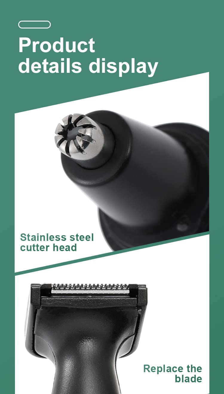 Ear Nose & Side Burn Trimmer - Stainless Steel Dual Edge Blades, 1.0 Count