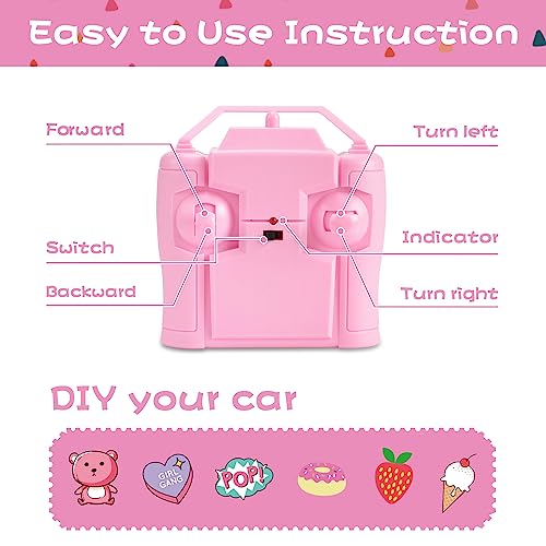 NQD Remote Control Car for Kids 1:16 Scale 80 Min Play 2.4Ghz Off Road RC Trucks with Storage Case Toy Car Gift for Girls 3 4 5 6 Year Old