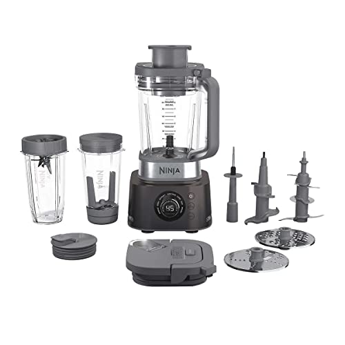 Ninja CO401B Foodi Power Blender Ultimate System with 72 oz Blending & Food Processing Pitcher, XL Smoothie Bowl Maker and Nutrient Extractor* & 7 Functions, Black (Renewed)