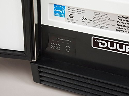 DUURA DI50 60Lb Premium Energy Star Clear Ice Cube Maker Machine for Built-in Undercounter or Freestanding Household Residential or Commercial Use, 15 Inch Wide, Silver