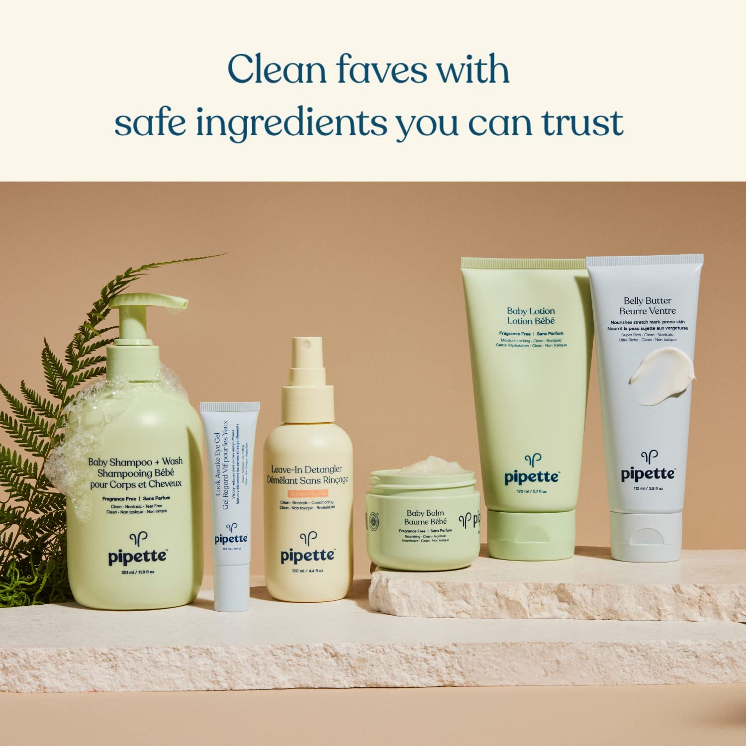 Pipette Baby Cream to Powder Baby Oil Bundle - Keep Baby's Skin Happy with Renewable Plant-Derived Squalane, Fragrance Free