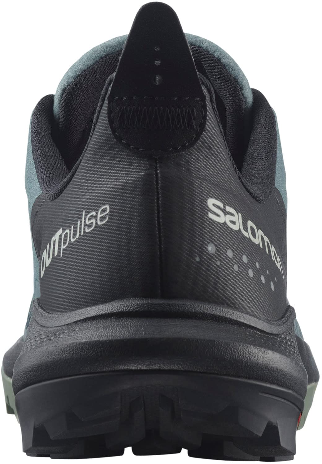 Salomon Women's OUTPULSE Hiking Shoes for Women, Stormy Weather/Black/Wrought Iron, 8