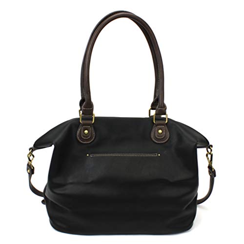 CHALA Laser Cut Crossbody Shoulder bag Tote Bag Faux Leather Black (Black & White Paw)