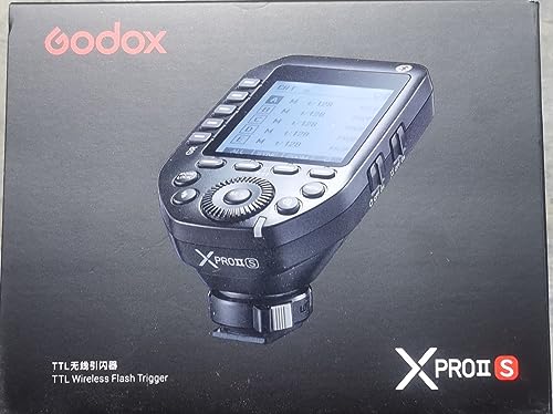 Godox XProII XProII-S XProIIS Flash Trigger for Sony TTL Wireless Transmitter 2.4G HSS 1/8000S Bluetooth Connection, New Hotshoe Locking Large Screen Trigger for Sony Cameras (XPro Xpro-S Upgraded)