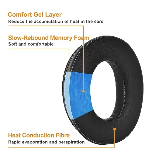 Replacement Earpads for Bose 700 Comfort Gel Ear Pads Cushions, Upgrade NC 700 Earcups Parts Compatible with Bose 700 Noise Cancelling Headphones (NC700) - Black