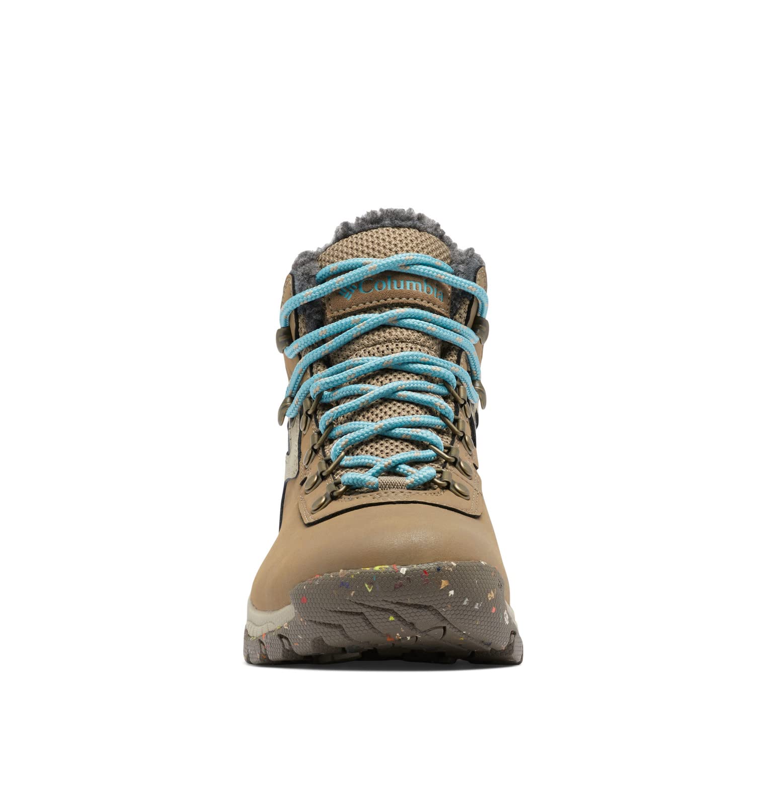 Columbia Women's Newton Ridge Plus Omni Heat Hiking Boot, Wet Sand/Sea Wave, 8.5 M US
