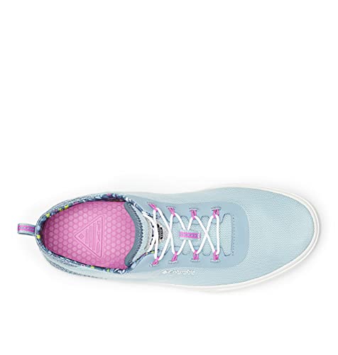 Columbia Women’s PFG Dorado Mesh Deck Shoe, Water & Stain Resistant, Mirage/Foxglove, 8.5