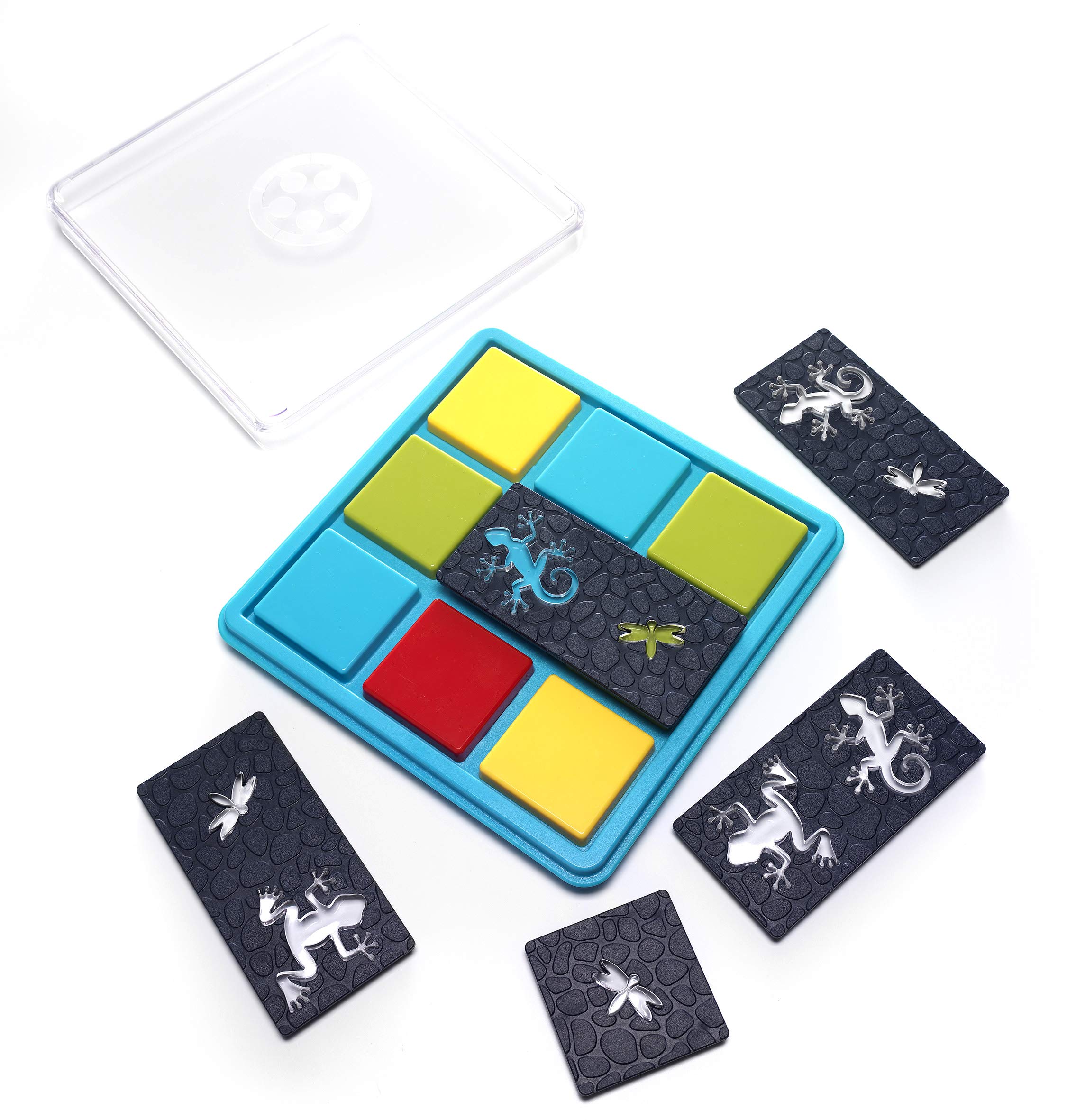 SmartGames Color Catch Travel Game for Kids and Adults, a color-changing, STEM Focused Cognitive Skill-Building Brain Game - Brain Teaser for Ages 7 & Up, 60 Challenges.