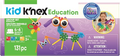 K’NEX Education – Kid K’NEX Group Building Set – 131 Pieces – Ages 3+ – Preschool Educational Toy