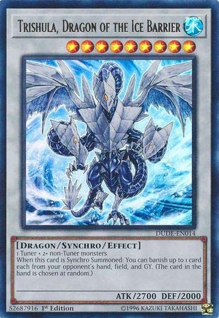 Yu-Gi-Oh! - Trishula, Dragon of The Ice Barrier - DUDE-EN014 - Ultra Rare - 1st Edition - Duel Devastator