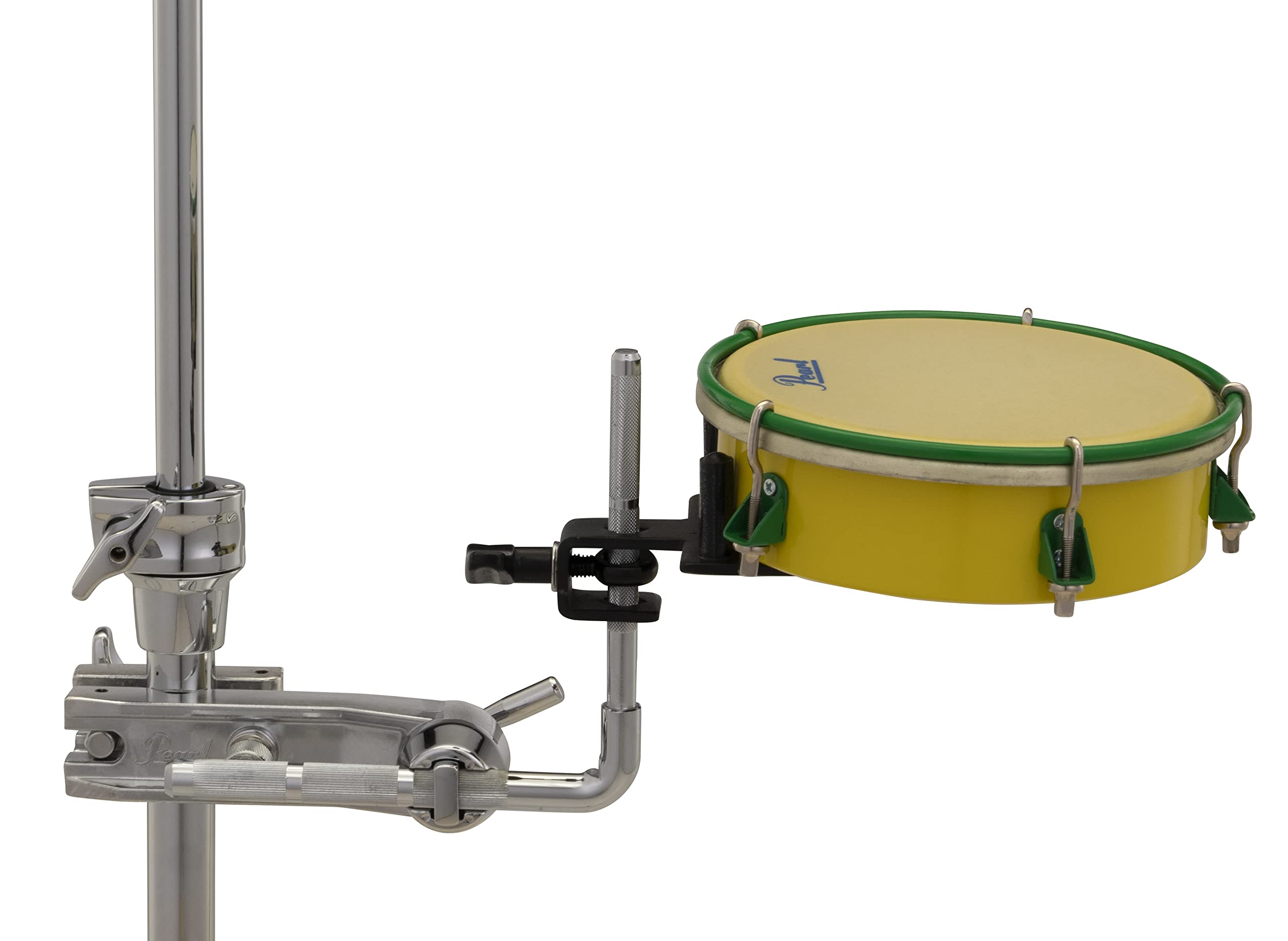 Pearl Brazilian Percussion Tamborim, Yellow, Green and Blue, 6" (PBT60C)