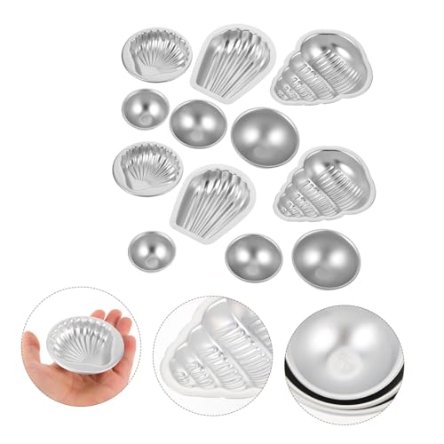 COHEALI 12pcs Bath Salt Ball Mold Salt Ball Tool Mini soap molds soap Mold kit Shampoo Press Mold Decorative Bath Ball DIY Mold Salt Ball Mould Aluminum Alloy Multifunction Supplies
