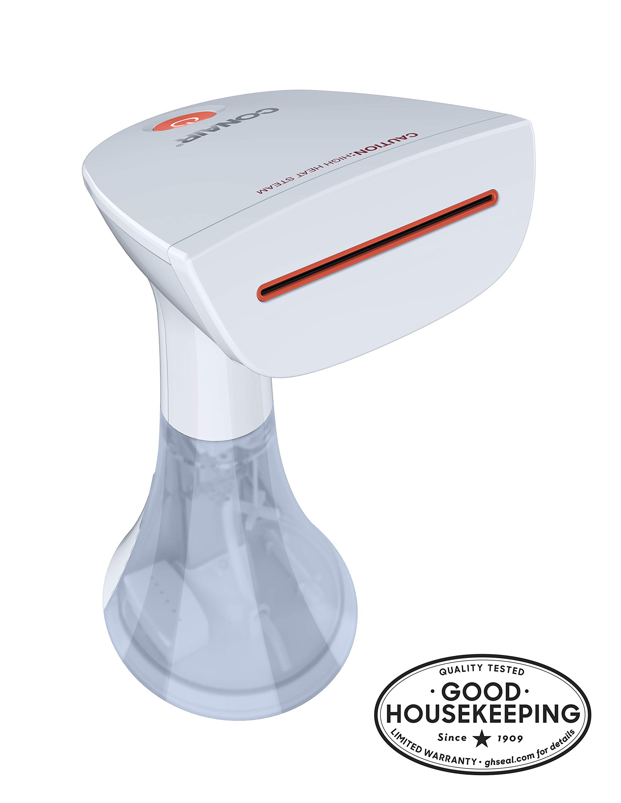 Conair ExtremeSteam 1250 Watt Handheld Fabric Steamer with Advanced Heat Technology and Anti-Calcification Filter, White