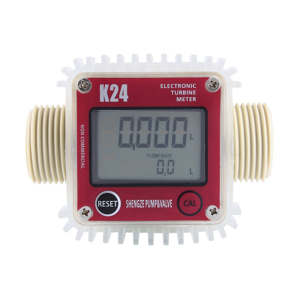 K24 LCD Turbine Digital Fuel Meter Anti- for Chemical Liquid Water