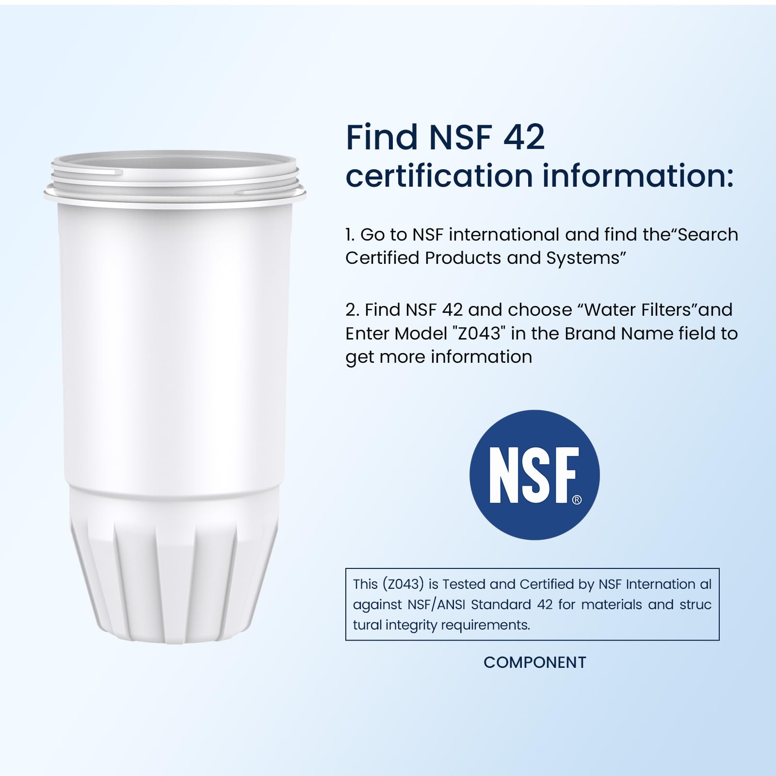 GLACIER FRESH CRF 950Z Water Filter Pitcher,Replacememt for PUR PPF900Z,CRF-950Z,PPF951K Pitcher, Compatible with All PUR Pitchers Water Filter and Dispensers(Pack of 3)