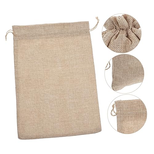 COHEALI Drawstring Bags Small 10Pcs gift bag Drawstring Bags For Gifts Large Drawstring Bags Drawstring Bags Bulk Convenient Bags Christmas rope comb cloth bag 35c Cotton linen