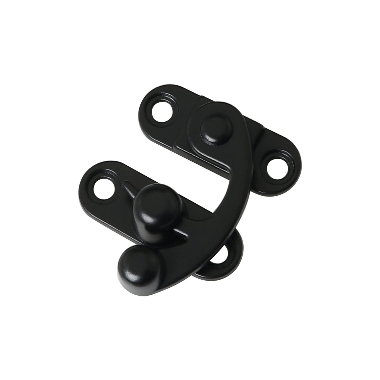 DGBRSM 2pcs Antique Hook Hasp Latch Black Padlock Hasp Hook Lock for Jewelry Box Cabinet Toolbox Suitcase