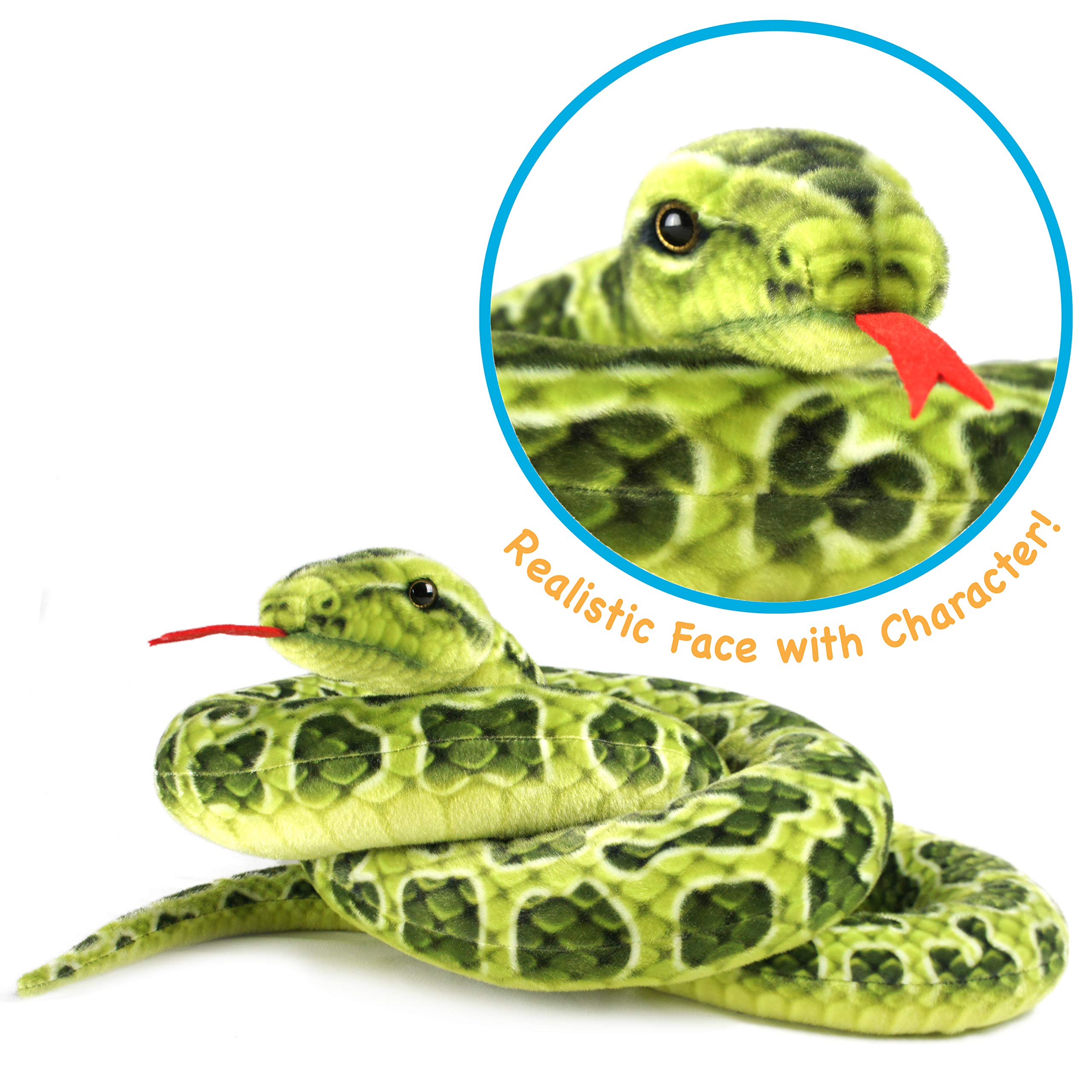 TigerHart Gustavo The Green Anaconda - 100 Inch Stuffed Animal Plush