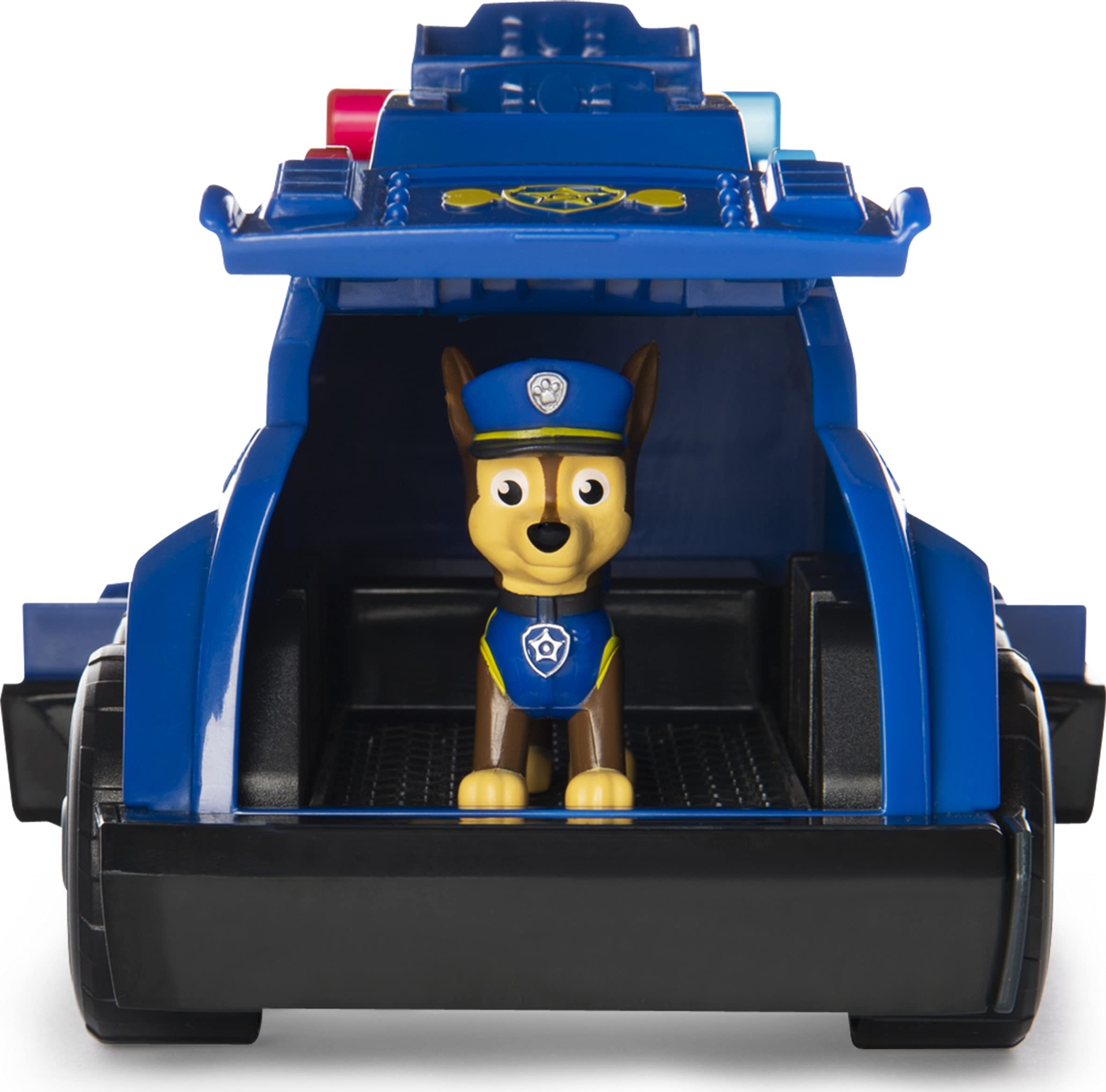 Paw Patrol, Chase’s Total Team Rescue Police Cruiser Vehicle with 6 Pups, for Kids Aged 3 and Up