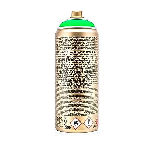 Montana Cans Montana GOLD 400 ml Color, Acid Green Spray Paint,MXG-F6000