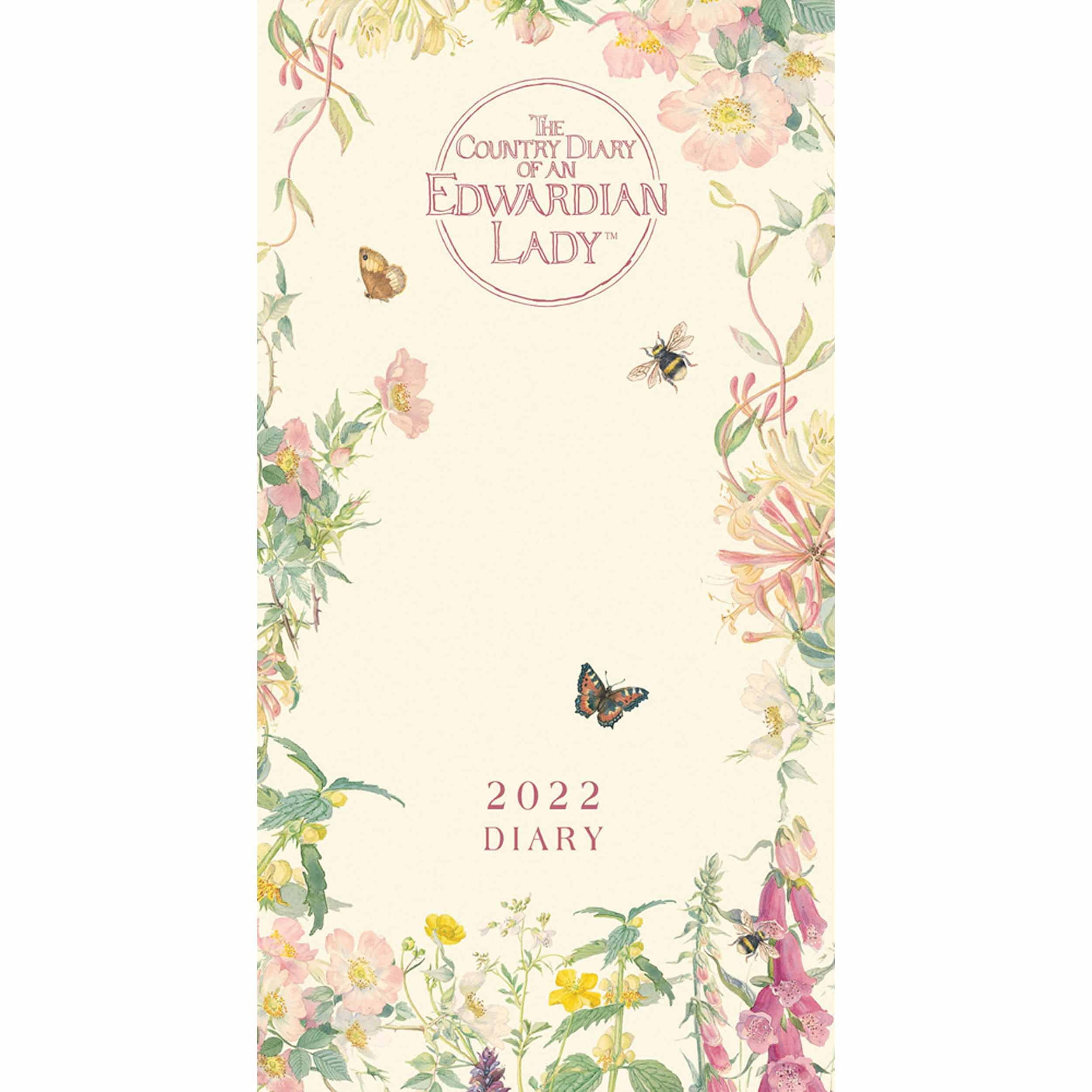 Country Diary of An Edwardian Lady Slim Deluxe Diary 2022