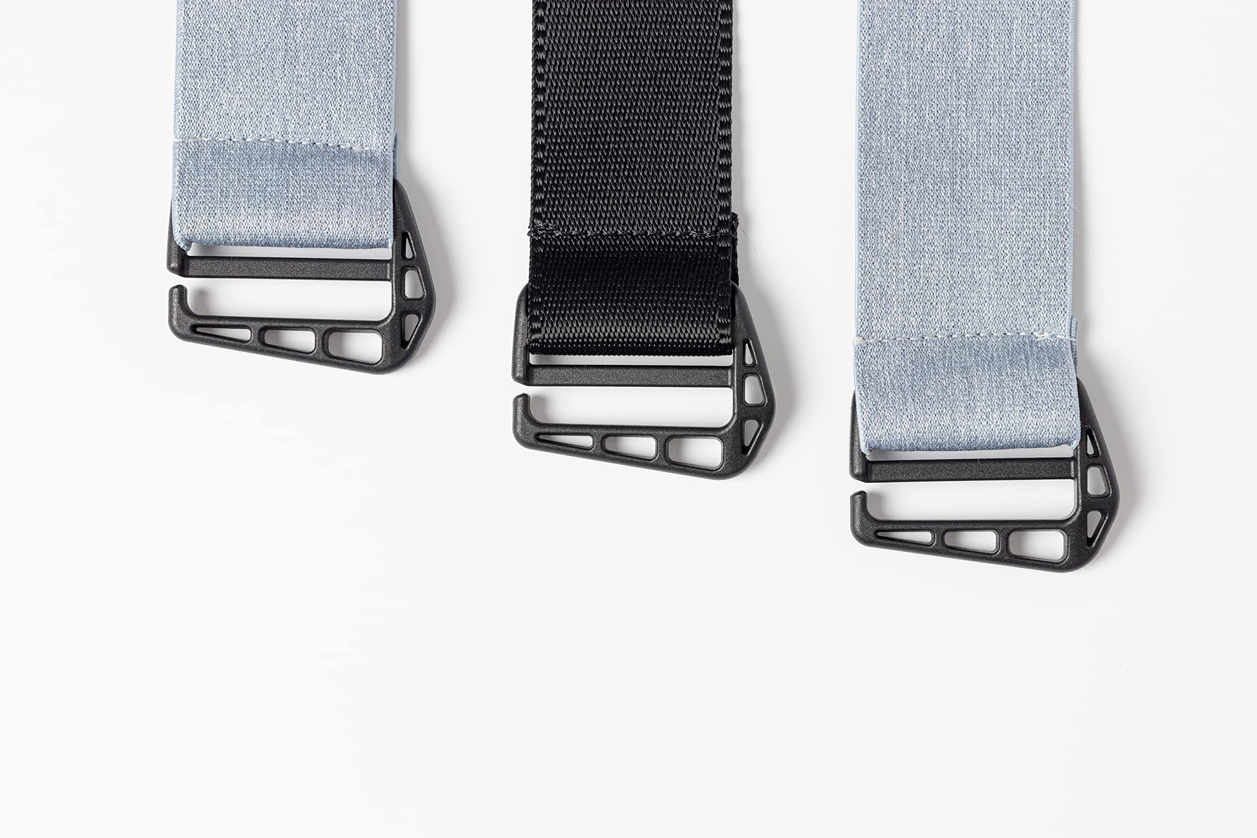 COZY Airport Friendly Hidden Suspenders for Men and Women Under Clothing Y Back (Large), Grey