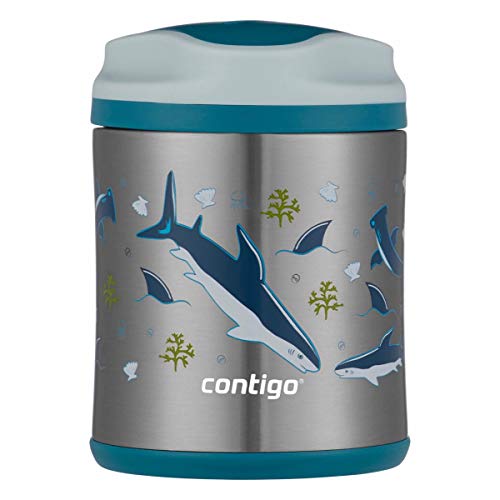 Contigo Kid's 10 oz. Vacuum Insulated Stainless Steel Food Jar - Shark/Macaroon