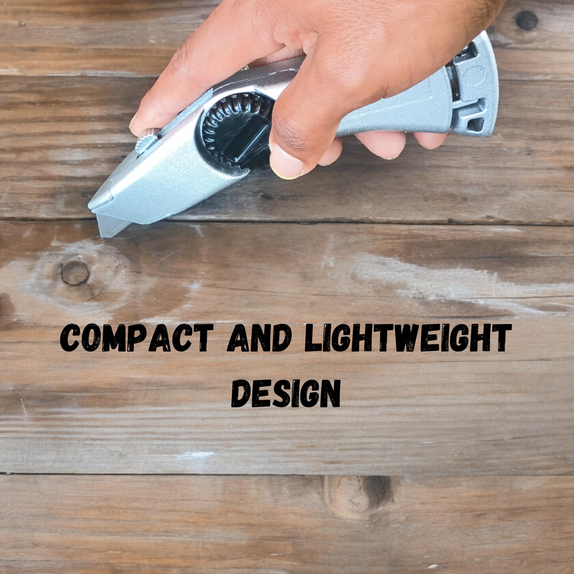 Generic Retractable Utility Knife with Holster, Roofing knives, Silver