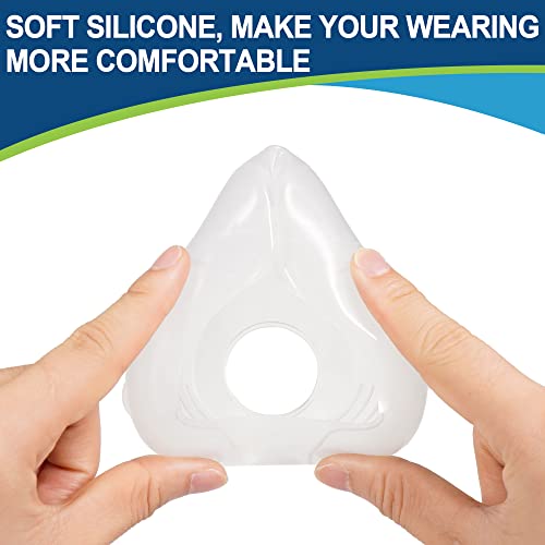 TUSOA 2 Packs Replacement Cushion Compatible with Airfit F20 Medium - Covers Nose and Mouth, Reliable Seal & Comfortable Fit