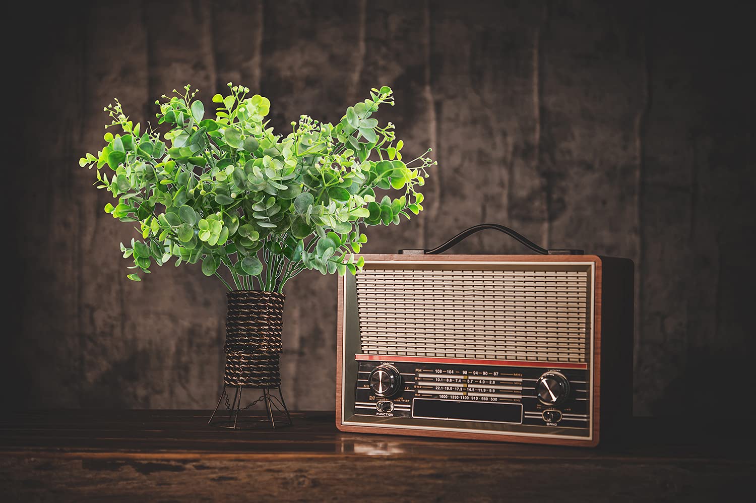 Season’s Need Decor 2 Bundles Artificial Boxwood Shrubs - Eucalyptus Greenery Stems - Fake Plants for Garden Home Porch Patio Window Box Bedroom Décor - Artificial Eucalyptus 15inches (Green)