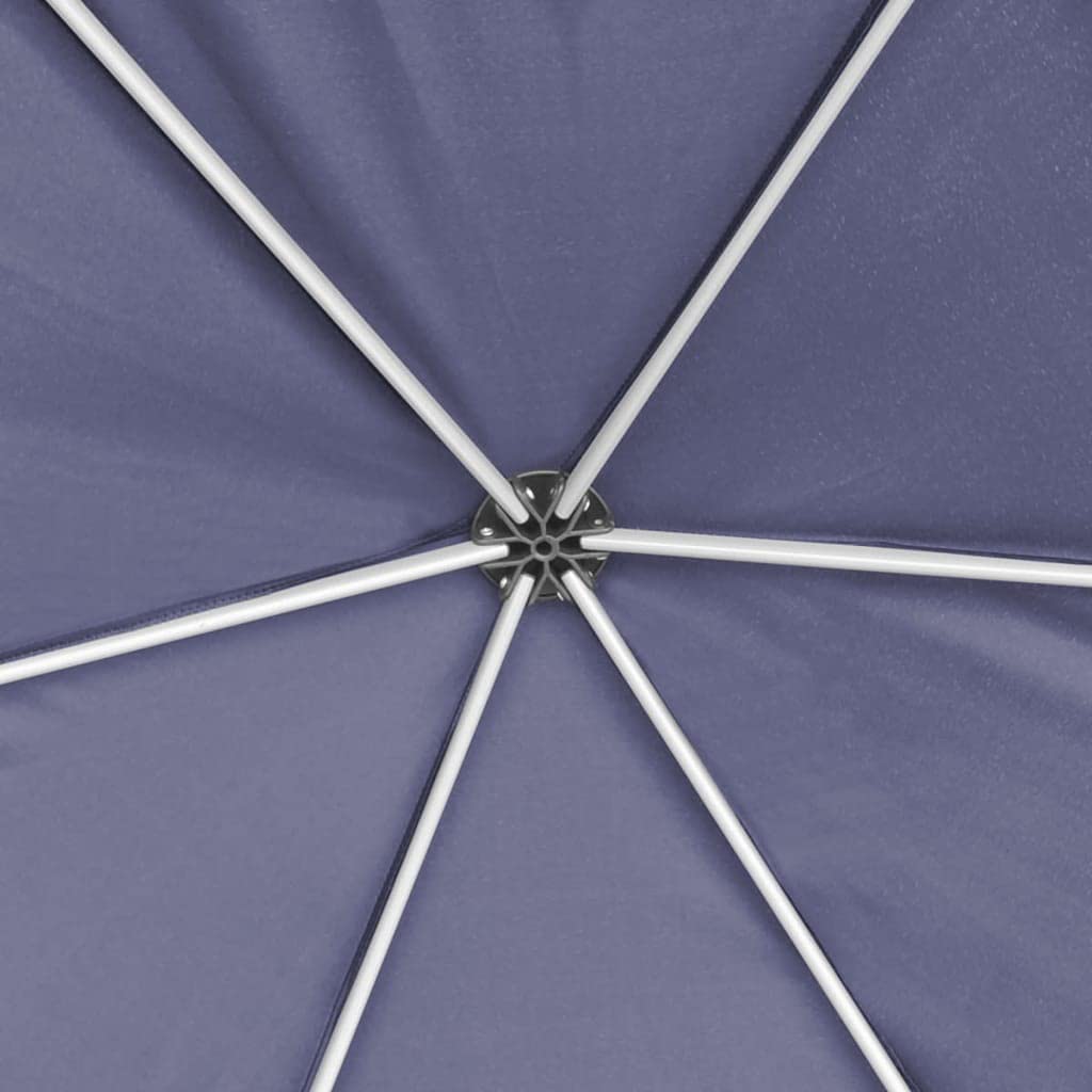 Canopy Tent ,Wedding Party Tent, Outdoor Gazebo,Easy Canopy ,for Outdoor Party Events,Hexagonal Pop-Up Marquee with 6 Sidewalls Dark Blue 11.8'x10.2'
