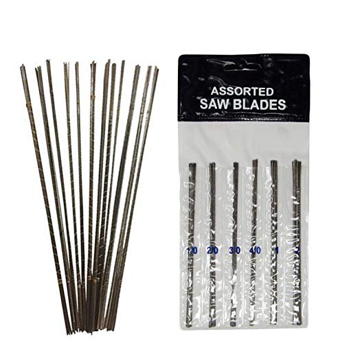 GERMAN STYLE JEWELERS SAW FRAME with 144 ASSORTED JEWELERS SAW BLADES
