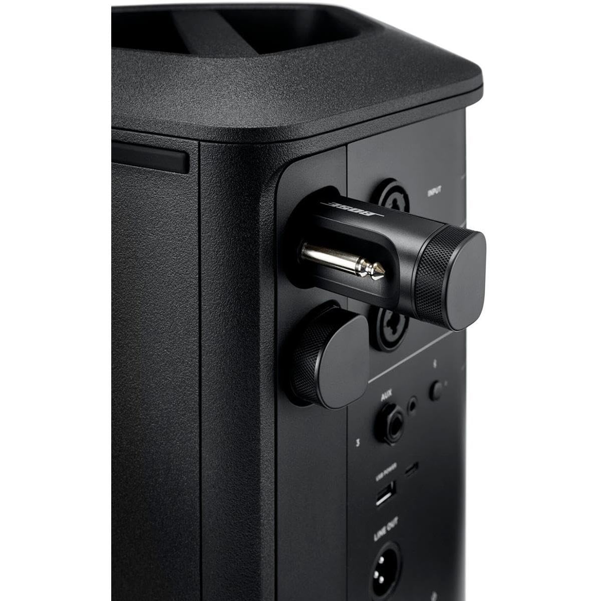 Bose S1 Pro+ Portable Wireless PA System with Bluetooth, Black with 1/4" Wireless Instrument Transmitter