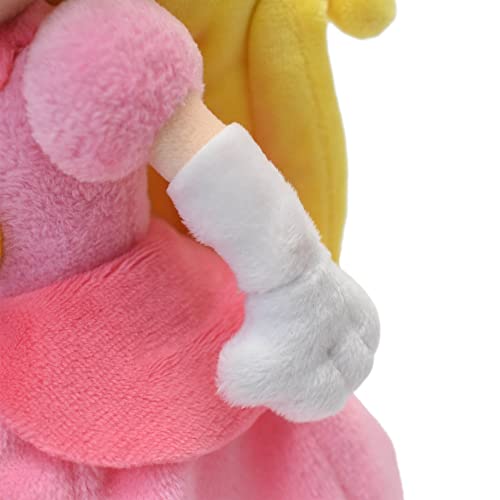 RGVV Super All Star Collection Princess Peach Plush Multicolor Pink Skirt Yellow Hair and Crown 10.6β