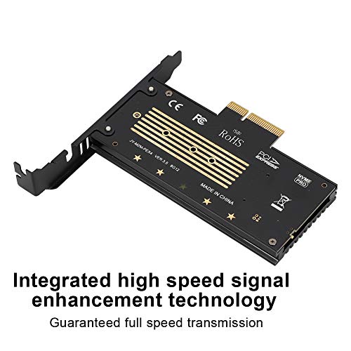 Expansion Card, SSD Converter Adapter Stable and Durable M.2 for NVME SSD Converter Operation with Fan for Solid State Drive Transfer